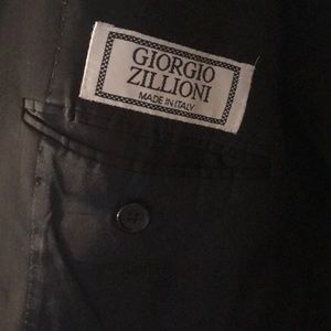 Giorgio Zillioni | Suits & Blazers | 0 Wool Made In Italy Black Suit ...